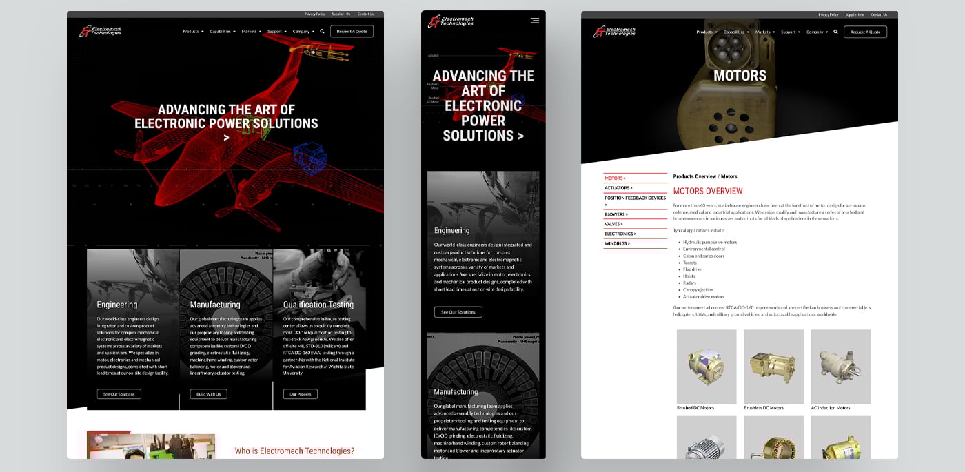 Electromech Web Design